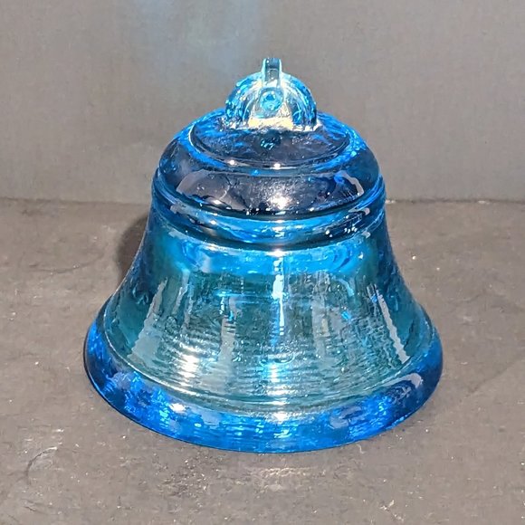 Accents | Vintage Blue Glass 3 Bell Paperweight | Poshmark